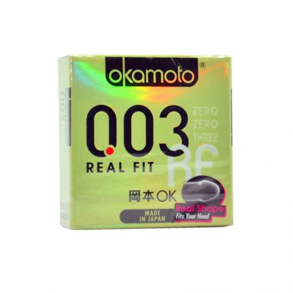 OKAMOTO 003 REAL FIT CONDOM 3'S PACK | Malaysia online Condom / Kondom ...